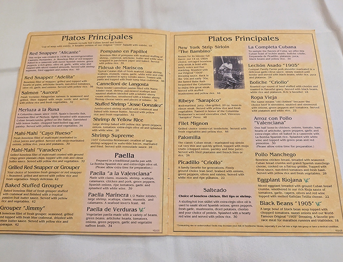 The menu reads like a love letter to Cuban-Spanish cuisine, with generations of recipes that have stood the test of time and taste buds.