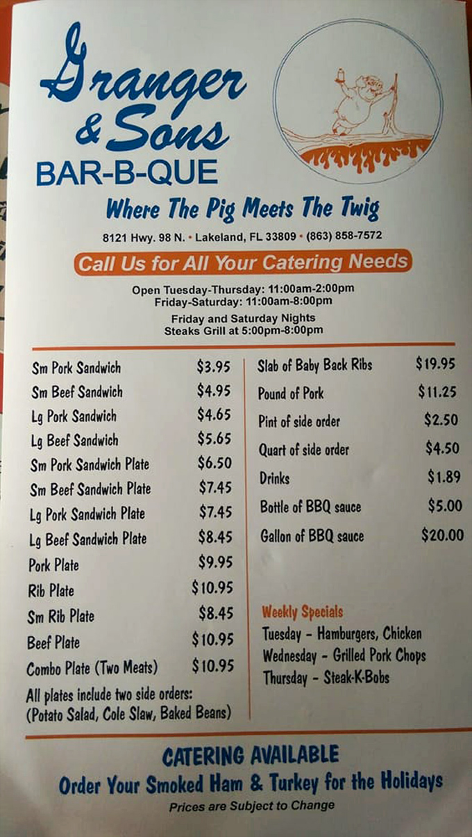 The straightforward menu tells you everything you need to know &ndash; this place is about serious barbecue, not fancy frills.