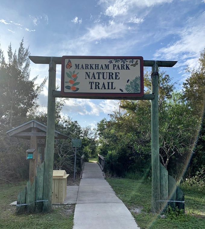 Nature's classroom awaits on the Markham Park Trail, where every step reveals Florida's wild beauty in its most accessible form.