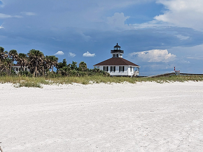 Standing tall since 1890, this historic lighthouse has witnessed countless sunsets while guiding mariners safely through Boca Grande Pass.