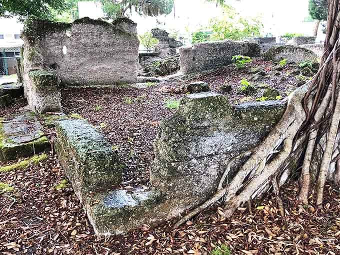 Nature slowly reclaims what remains of Braden Castle, its crumbling walls telling stories of a bygone era.