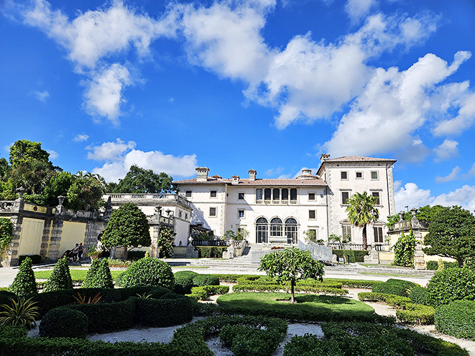 Vizcaya's grand Italian-inspired mansion overlooks manicured gardens that would make European royalty green with envy.