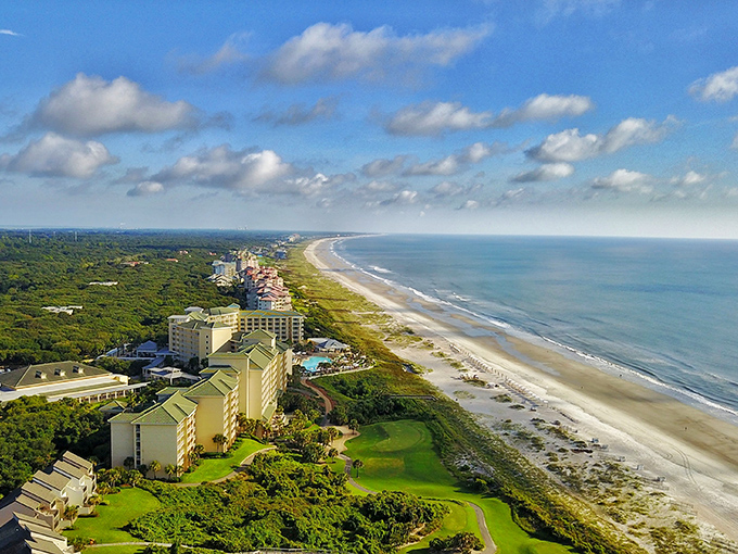 The expansive beaches of Amelia Island provide the perfect escape, with resorts nestled among natural dunes and vegetation.
