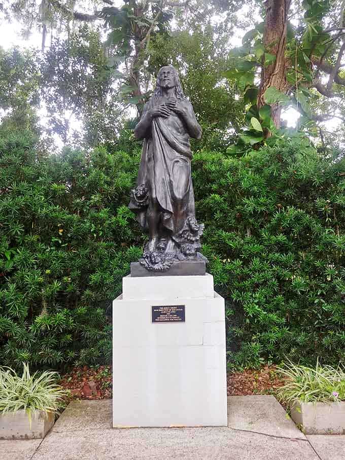 This serene figure stands as a powerful reminder that great art doesn't need to shout to make an impact.