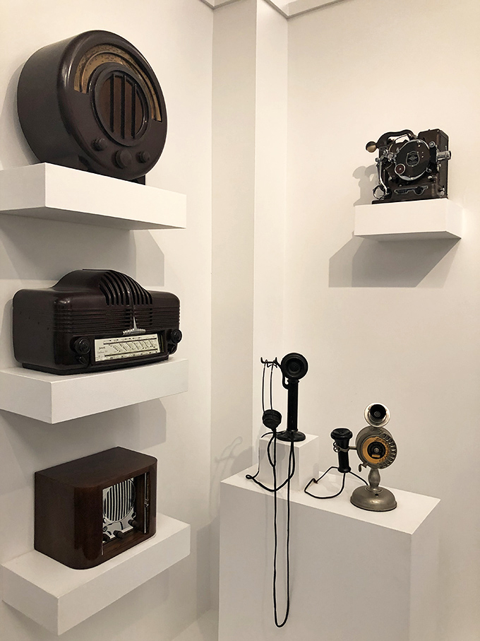 Vintage radios stand like silent sentinels of history &ndash; once bringing war news, baseball games, and soap operas into American living rooms.