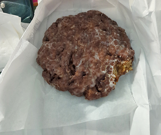 This isn't just an apple fritter &ndash; it's a monument to what fried dough can achieve when it dreams big and isn't afraid of cinnamon.