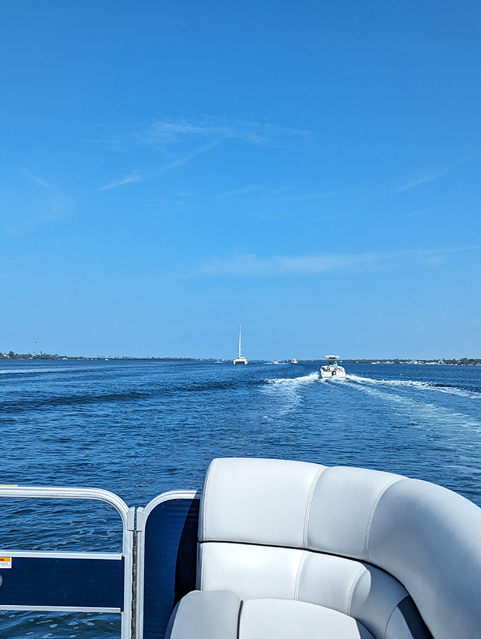 Gliding through crystal waters on a perfect Florida afternoon – the ultimate social distancing before it was even a thing!