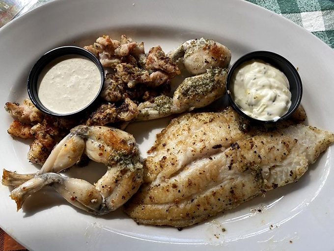 Fresh-caught seafood grilled to perfection, served with house-made sauces that complement rather than overwhelm the delicate flavors.