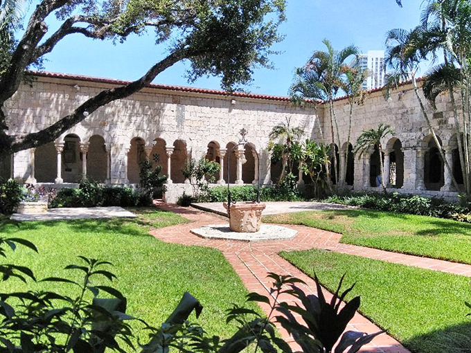 The monastery's courtyard garden offers a moment of medieval zen&mdash;the perfect antidote to Miami's high-energy beach scene.