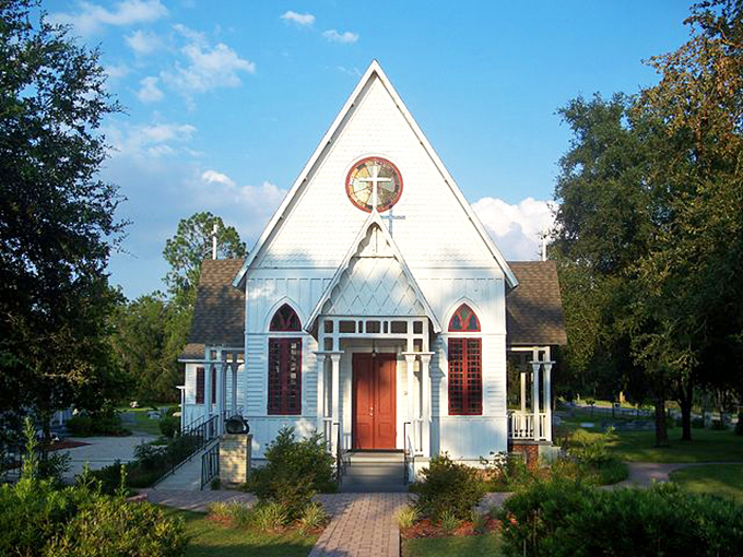 Holy Trinity Episcopal Church's pristine white facade and stained glass windows offer spiritual sanctuary and architectural delight in equal measure.