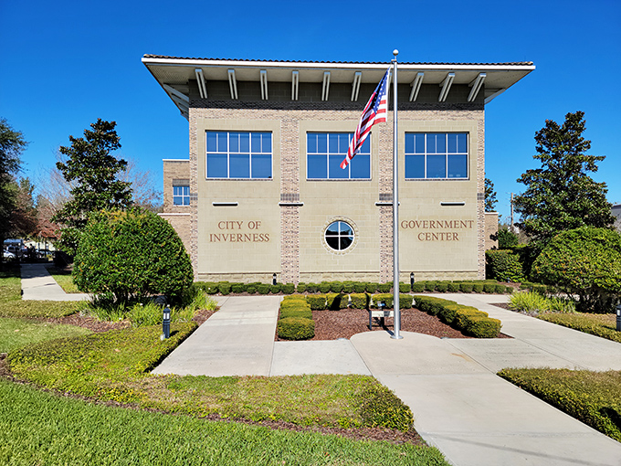 Inverness Government Center: Modern meets traditional in this thoughtfully designed building, where Florida sunshine streams through generous windows.