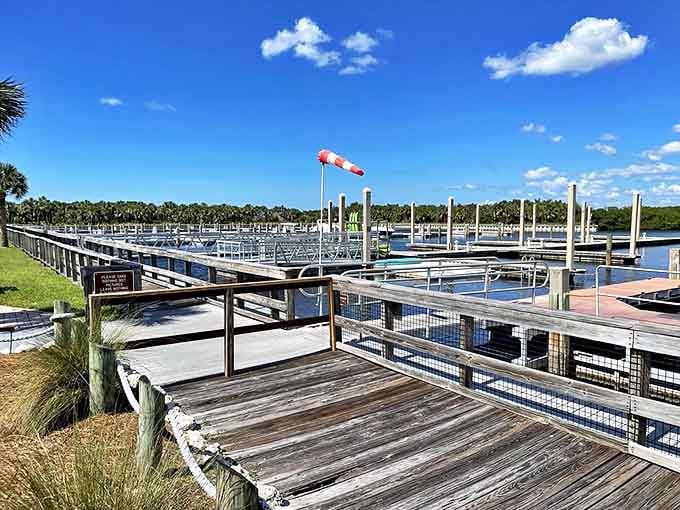 Boater's heaven: The marina at Caladesi Island welcomes seafarers with calm waters and the promise of island adventures just steps away.