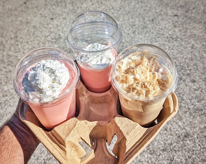 Triple threat of creamy perfection &ndash; these milkshakes aren't just drinks, they're the reason GPS was invented.