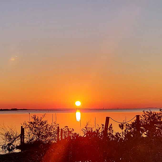 Sunsets over Mosquito Lagoon paint the sky in colors that make you forget every worry you brought with you from the mainland.