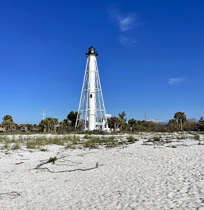 Port Boca Grande Lighthouse Museum offers a glimpse into island history, where maritime tales come alive against a backdrop of endless blue.