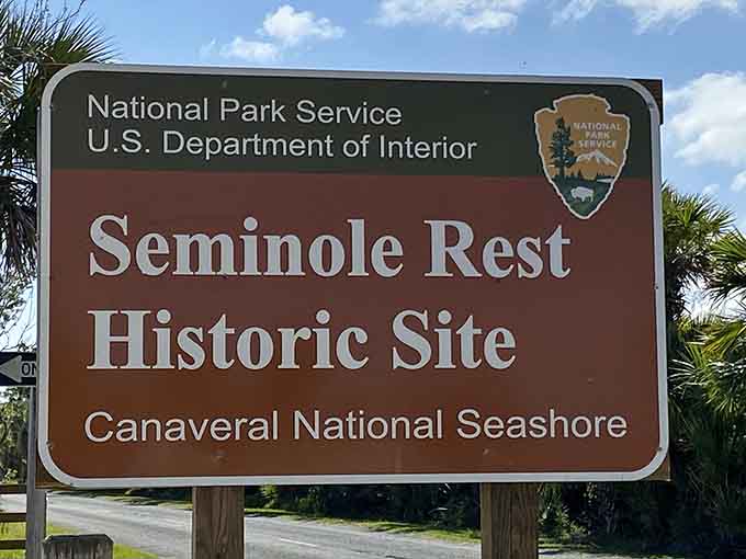 When you see this National Park Service sign, you know you've arrived somewhere that takes its history seriously and its natural beauty even more so.
