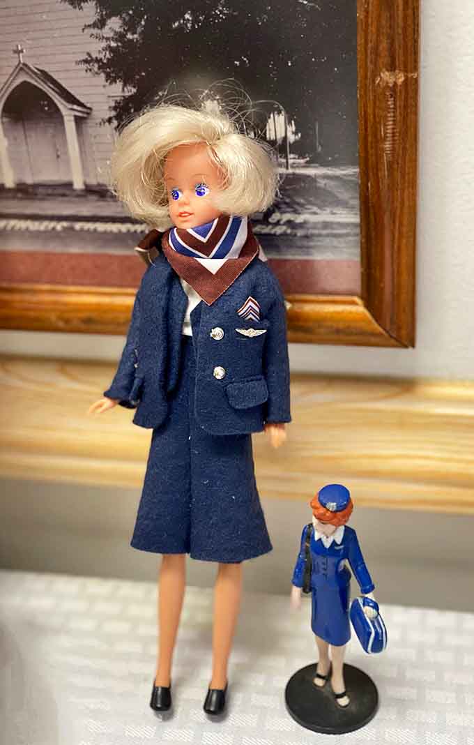 Even Barbie served her country, apparently, proving that military service comes in all forms, including miniature plastic ones with impeccable uniforms.