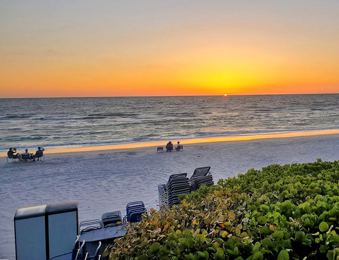 Golden hour magic: When day meets night at Clam Pass, the sky puts on a show that makes smartphones seem utterly inadequate.