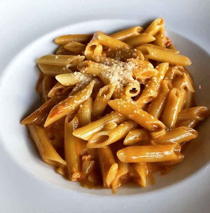 Penne alla vodka so creamy and perfect, you'll wonder why you ever ordered anything else at Italian restaurants.