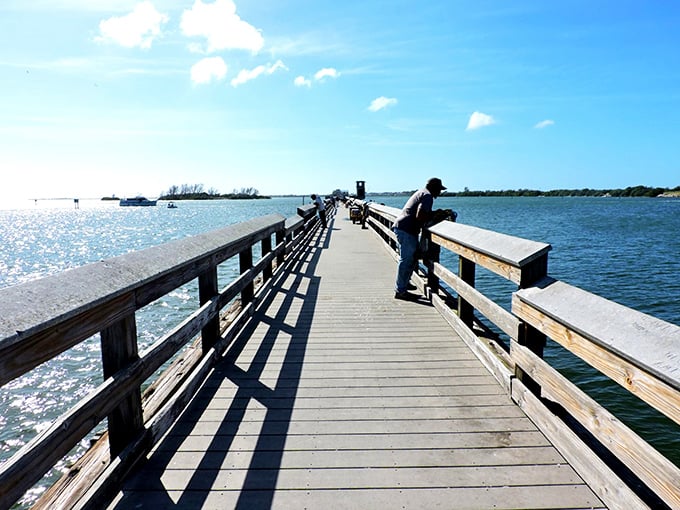 Weekend explorers: The fishing pier becomes an impromptu gathering spot where stories and fishing tips are exchanged with equal enthusiasm.