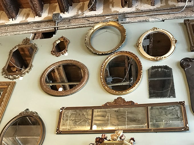 4. antique mirrors