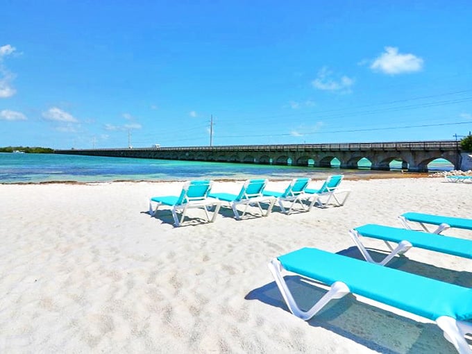 Those turquoise beach chairs are basically calling your name, and ignoring them would be rude, so really, you have no choice here.