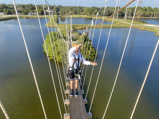 Walking this suspension bridge is like Florida's version of a tightrope act &ndash; minus the circus music, plus spectacular water views that make wobbly knees worthwhile.