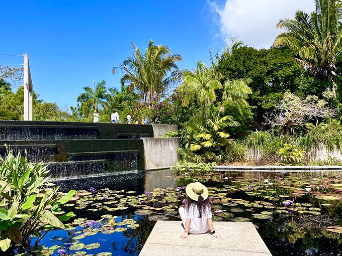 Visitors find serenity by the lily pad-dotted waters, where contemplation comes as naturally as breathing.