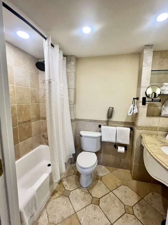 A bathroom that makes you want to write home about a toilet &ndash; that's when you know luxury has reached a whole new level.