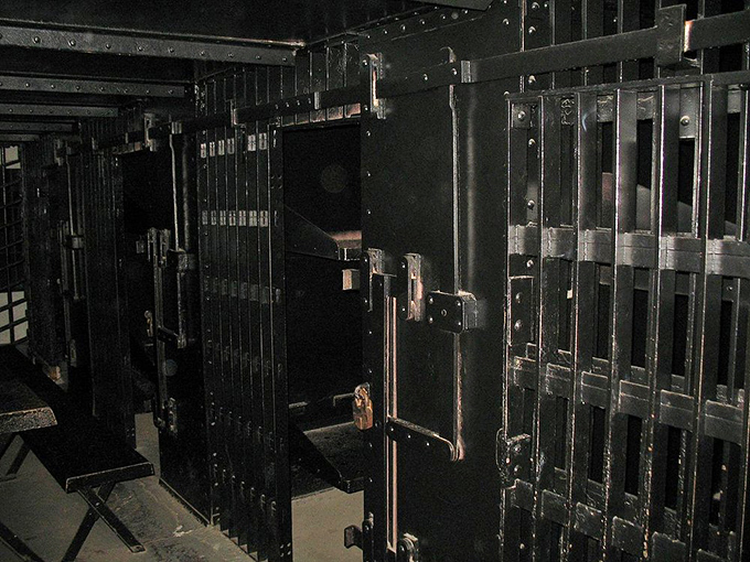 These aren't your typical door options from Home Depot. The heavy iron-barred entrances ensured that "home sweet home" remained a distant memory.