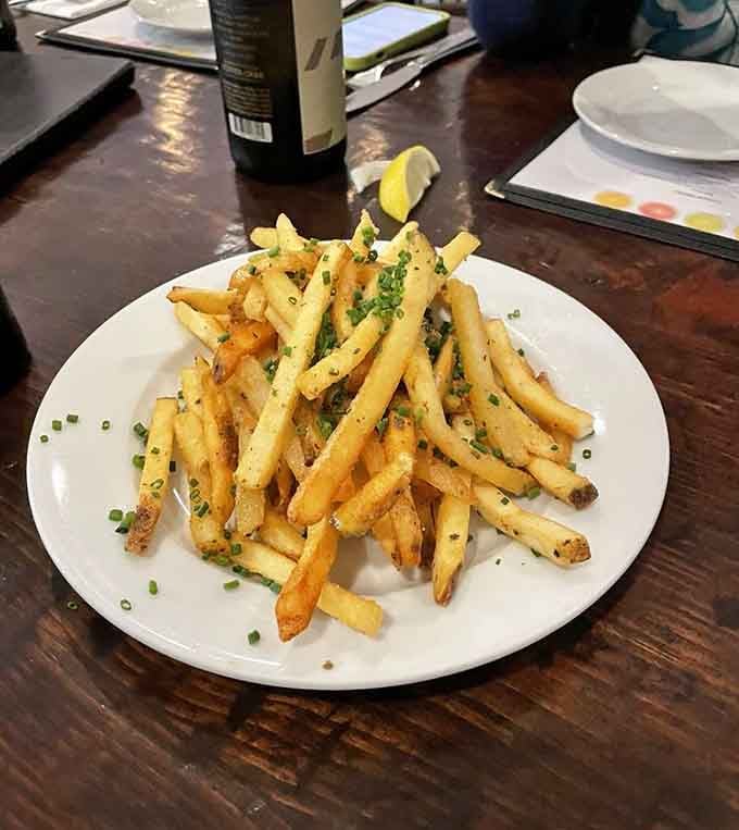 Golden, crispy, and herb-kissed, these fries prove that simple things done right are often the most satisfying.