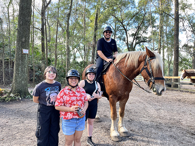 Making friends with your four-legged tour guide &ndash; these gentle giants know every inch of the canyon trails.