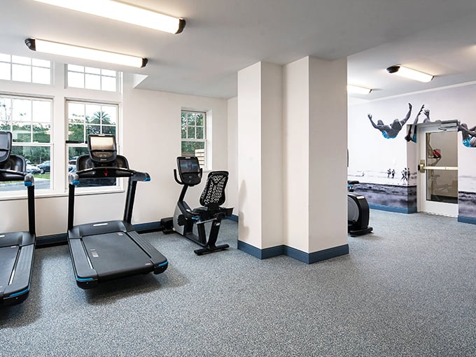 The fitness center offers modern equipment in a bright, airy space &ndash; because even vacation indulgences need balance.
