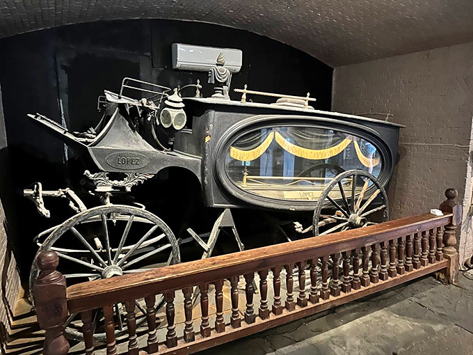 This ornate horse-drawn hearse reminds us that even in death, Key West residents traveled with distinctive island style.