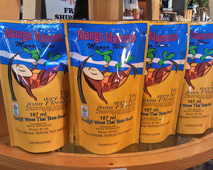 Mango Mama wine pouches: Adult juice pouches filled with golden mango wine &ndash; perfect for beach days when glass bottles aren't welcome.