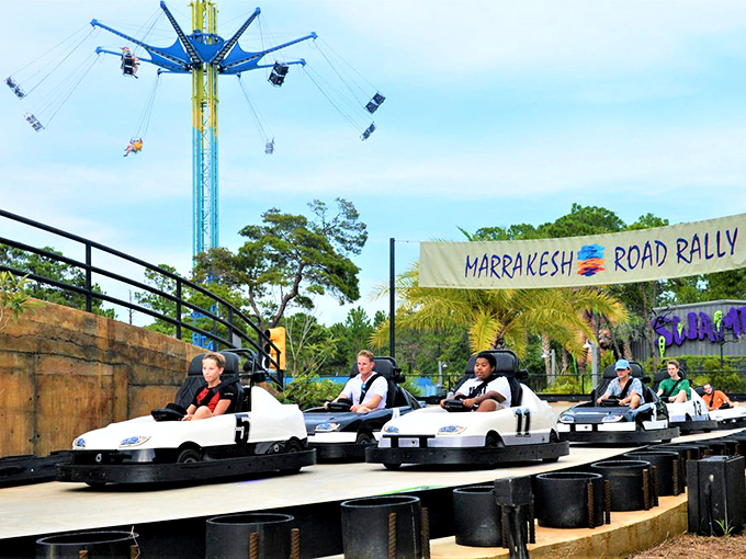 The Marrakesh Road Rally lets wannabe speed demons channel their inner race car driver, zipping around curves in a surprisingly competitive family showdown.