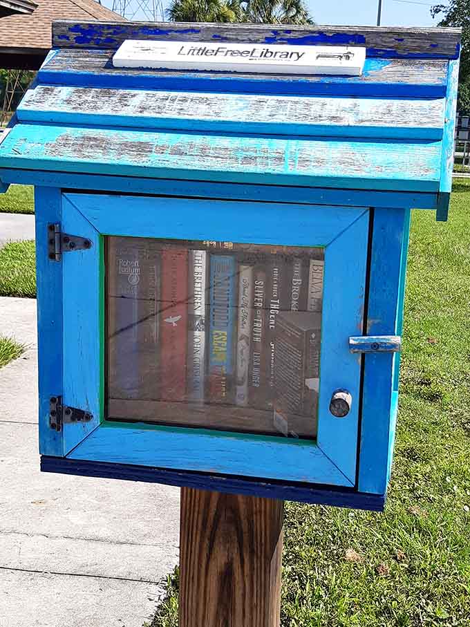 Even the Little Free Library here is charming, offering literary adventures to complement your outdoor ones, because why should your brain take a day off?
