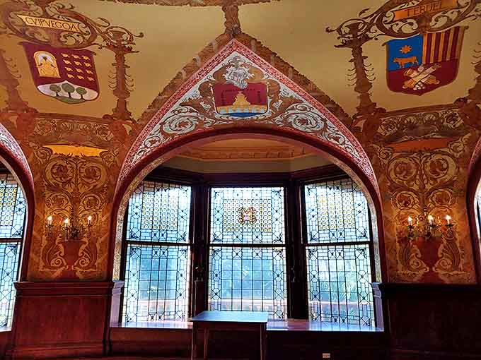 This ornate hall isn't compensating for anything &ndash; it's simply showing off centuries-old craftsmanship that puts modern McMansions to shame.