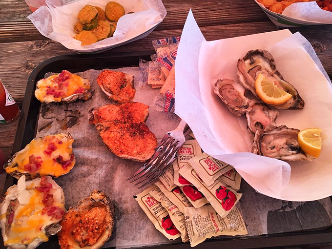 A sampler platter that makes decisions easy &ndash; try them raw, fried, and baked with toppings that complement without overwhelming.