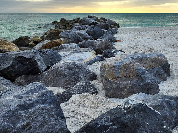 These rugged rock jetties don't just look dramatic &ndash; they're underwater condominiums for fish, crabs, and other marine creatures.