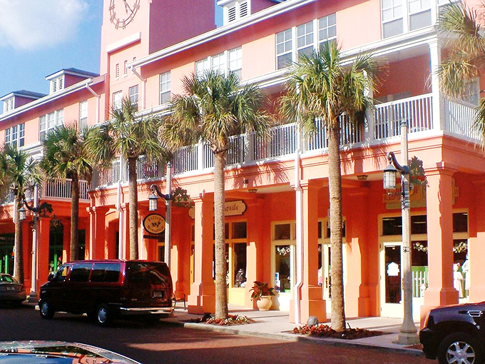 Celebration's row shops offer retail therapy with a side of architectural eye candy&mdash;like a mall designed by someone who actually has taste.