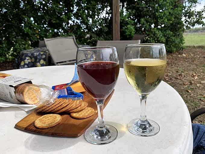 5. strong tower vineyard & winery wines and crackers