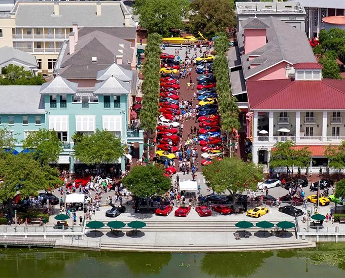 Once a year, Celebration trades its tranquil vibe for revving engines during the Exotic Car Festival &ndash; horsepower heaven!