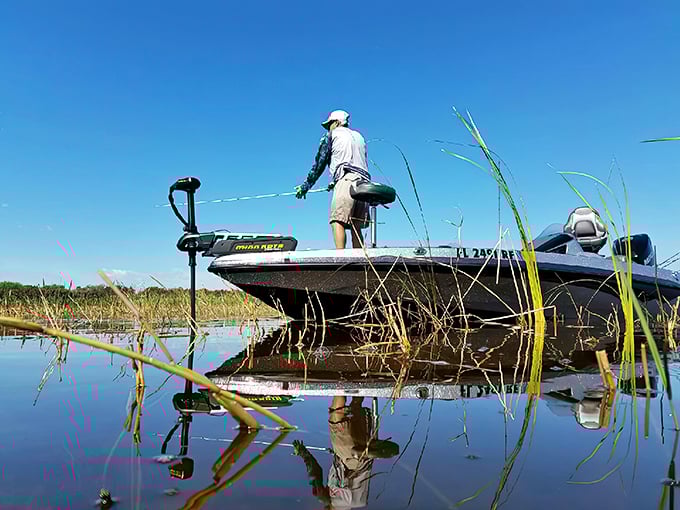Serious anglers find their happy place on Lake Okeechobee's vast waters, where state-of-the-art equipment meets America's premier bass fishing destination.