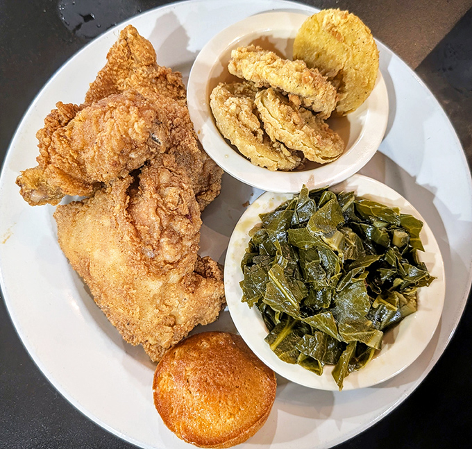 A plate that tells the story of generations of Southern cooking &ndash; where every component plays its essential, delicious role.