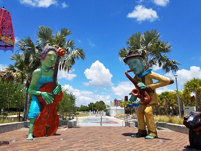Musical memories in technicolor &ndash; these sculptures aren't just art, they're a jubilant celebration of Central Avenue's legendary jazz scene.