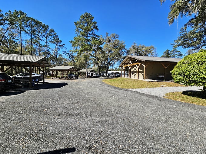 The unassuming entrance to underwater paradise. Like many of life's greatest treasures, Blue Grotto hides its magic beyond this humble parking area.