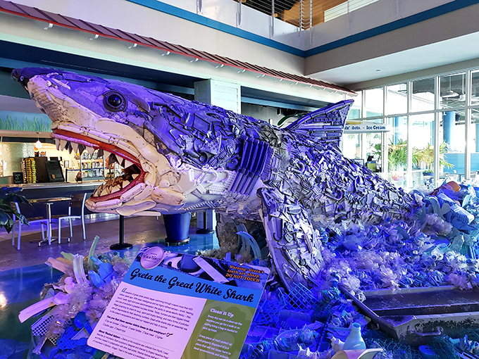 This stunning sculpture transforms ocean trash into treasure &ndash; a beautiful reminder that yesterday's plastic bottle shouldn't be tomorrow's fish dinner.