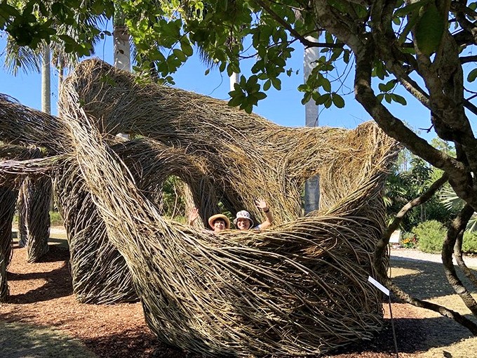 This woven sculpture proves that birds aren't the only ones who can create magnificent nests &ndash; humans just use bigger twigs.