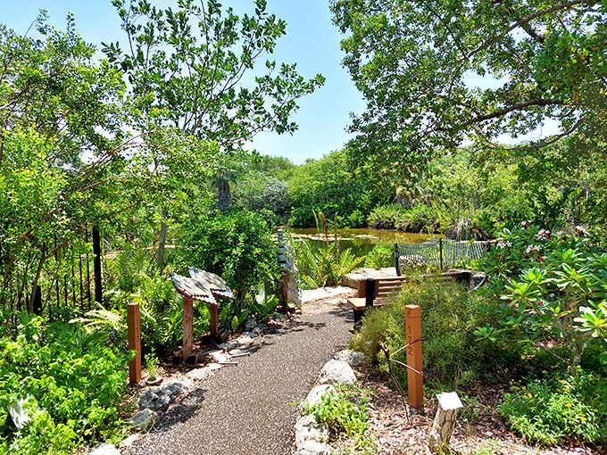 Natural pathways wind through the native vegetation at Key West Tropical Forest & Botanical Garden.